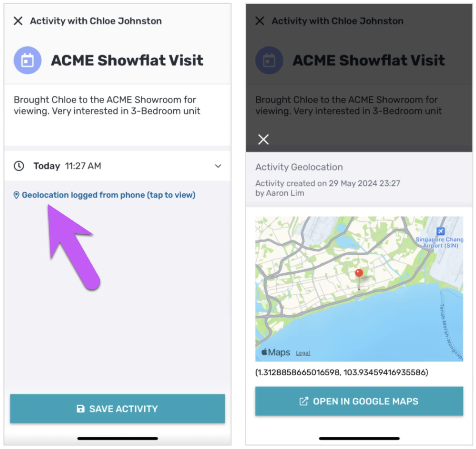 New feature: Capture geolocation on sales activities 📍 - Privyr Blog