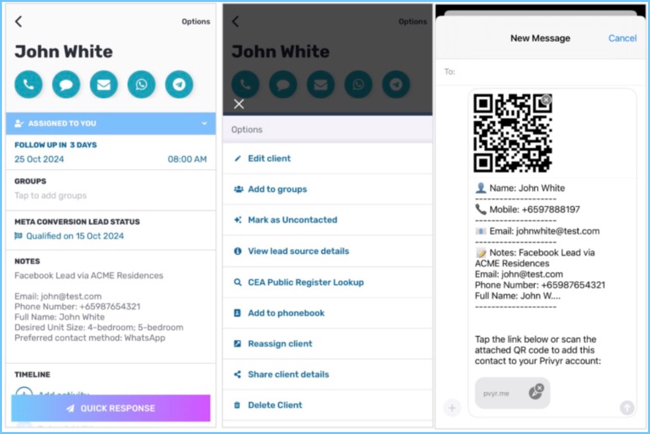 Share Clients via WhatsApp & text using Privyr CRM | New Feature