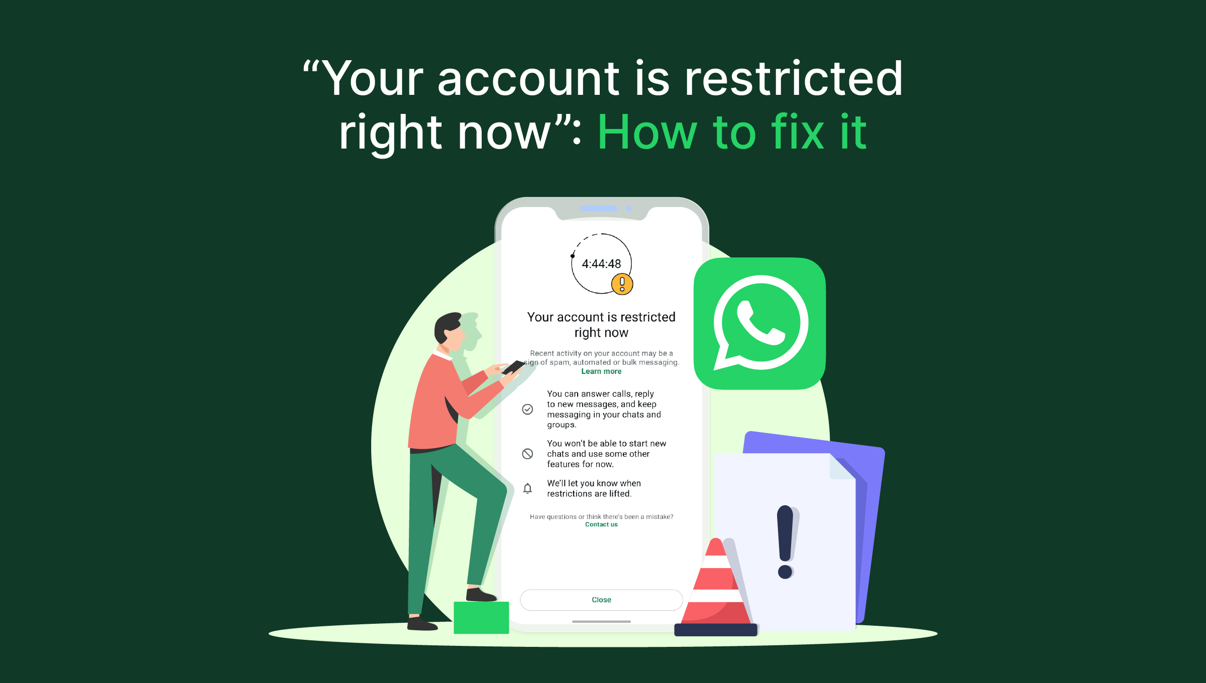 "Your account is restricted now" WhatsApp notification fix - Privyr Blog
