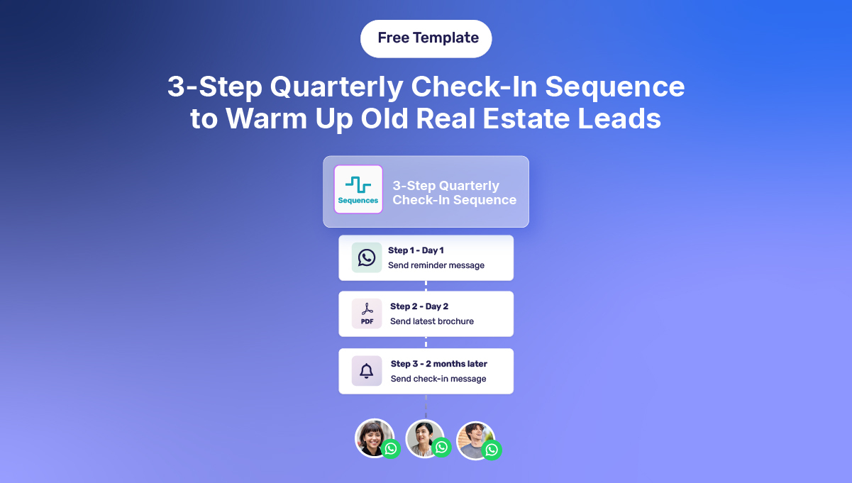 3-Step Quarterly Check-In Sequence to Warm Up Old Real Estate Leads 🏡 ...